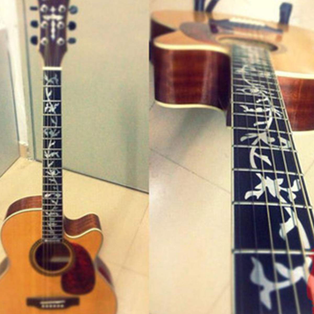 Tree of Life DIY Guitar Neck Fretboard Stickers, Fret Inlay Stickers ...